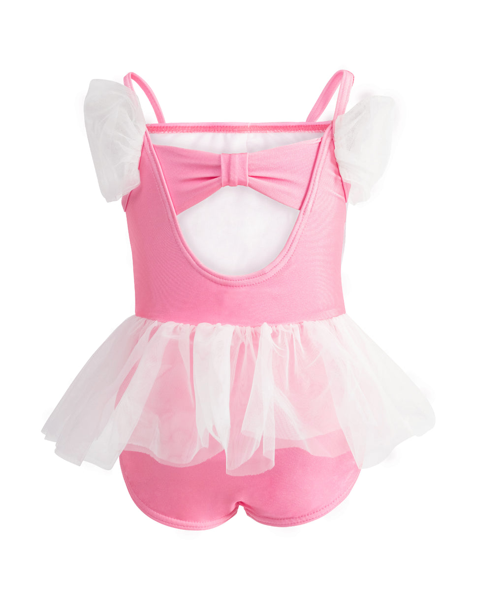 Girls One-Piece Aurora Swimwear Princess UPF50+ Pink Swimsuit for ...